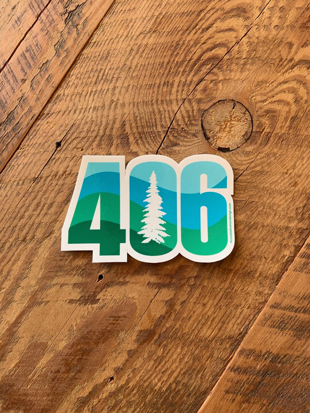 STICKER 406 Montana Ombre | Big Sky | Montana State 406 | Waterproof ...