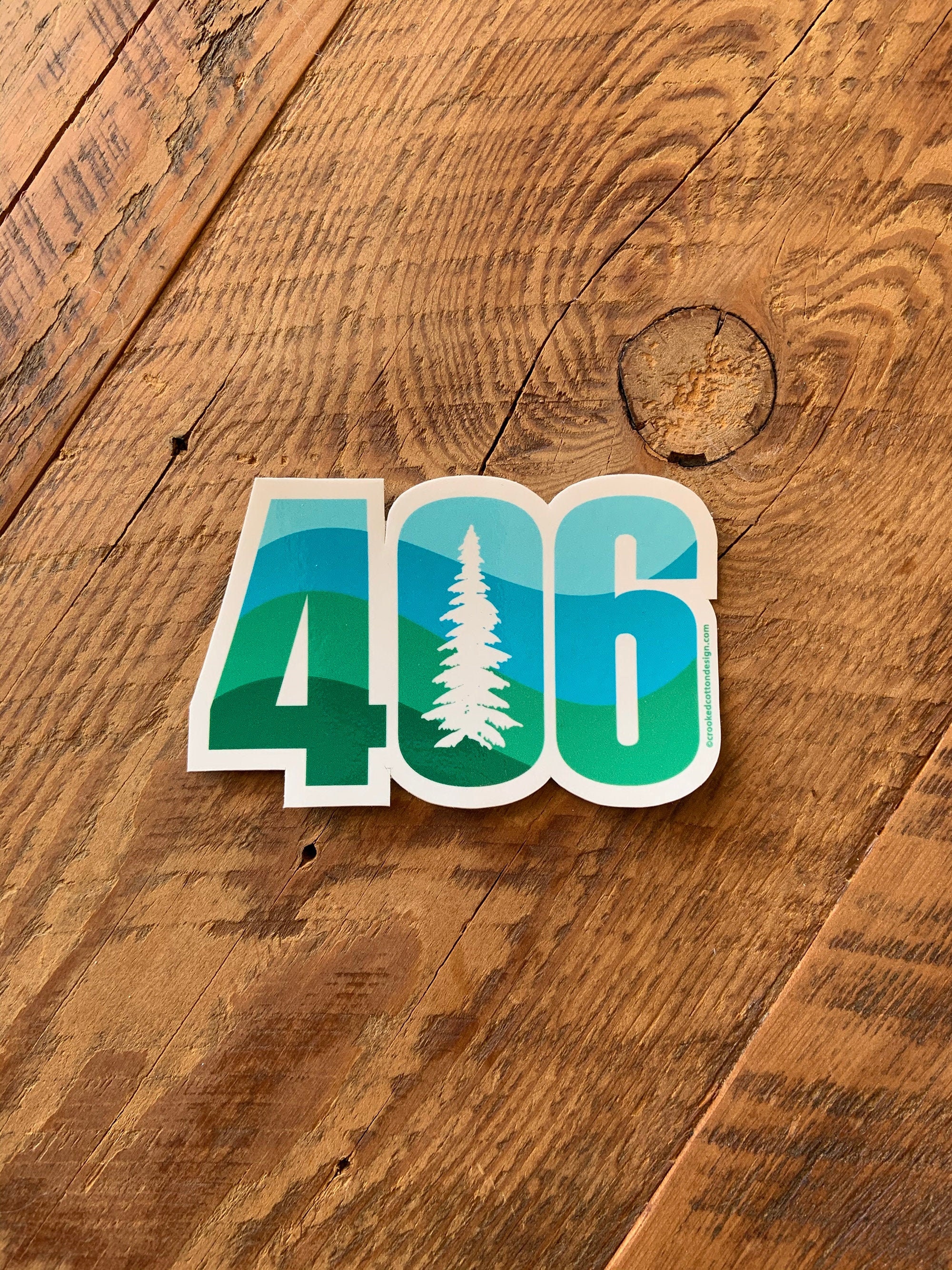 STICKER 406 Montana Ombre | Big Sky | Montana State 406 | Waterproof ...