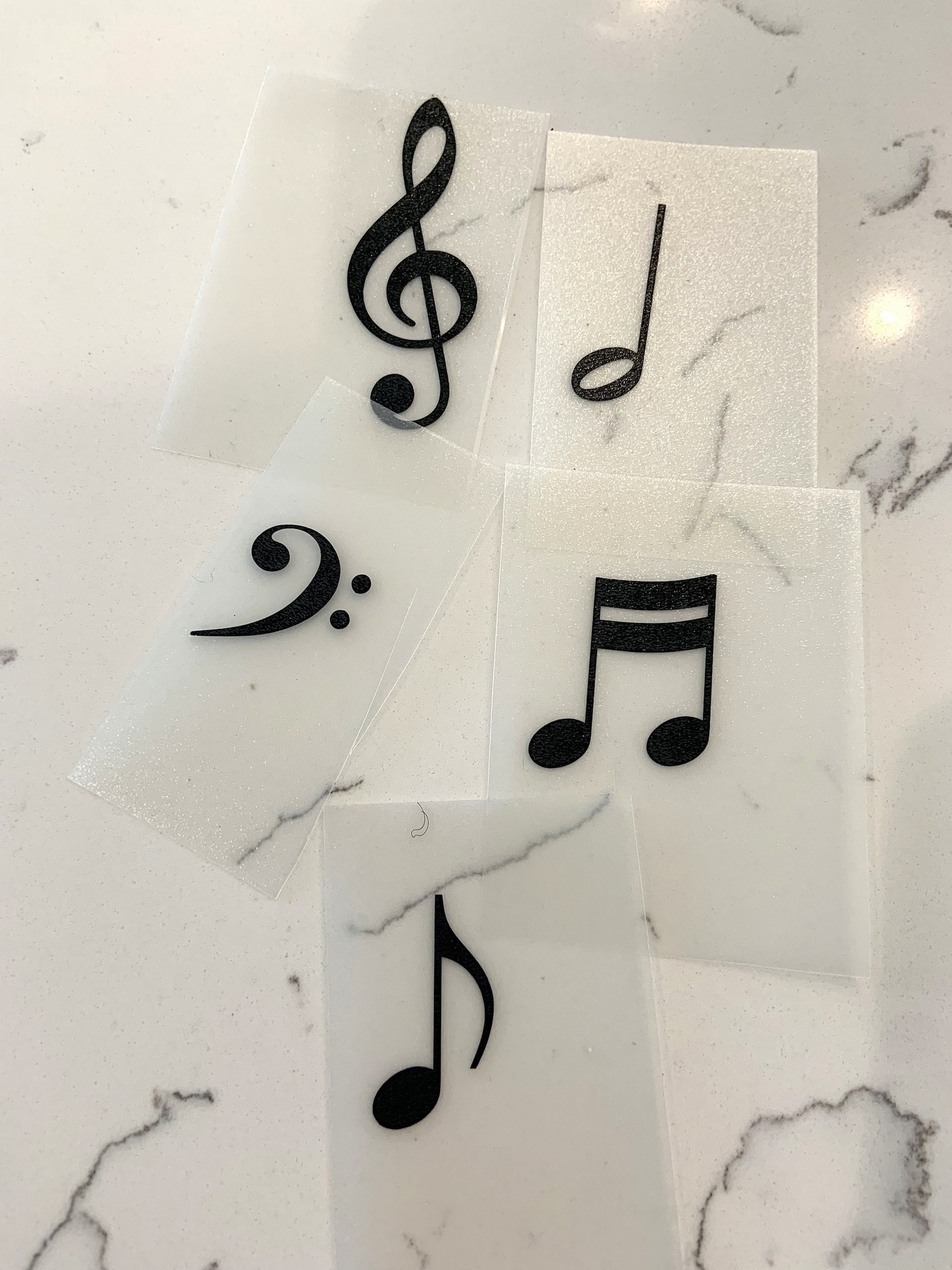 STICKER 1 Musical Note Sticker Half Note Eighth Note - Etsy