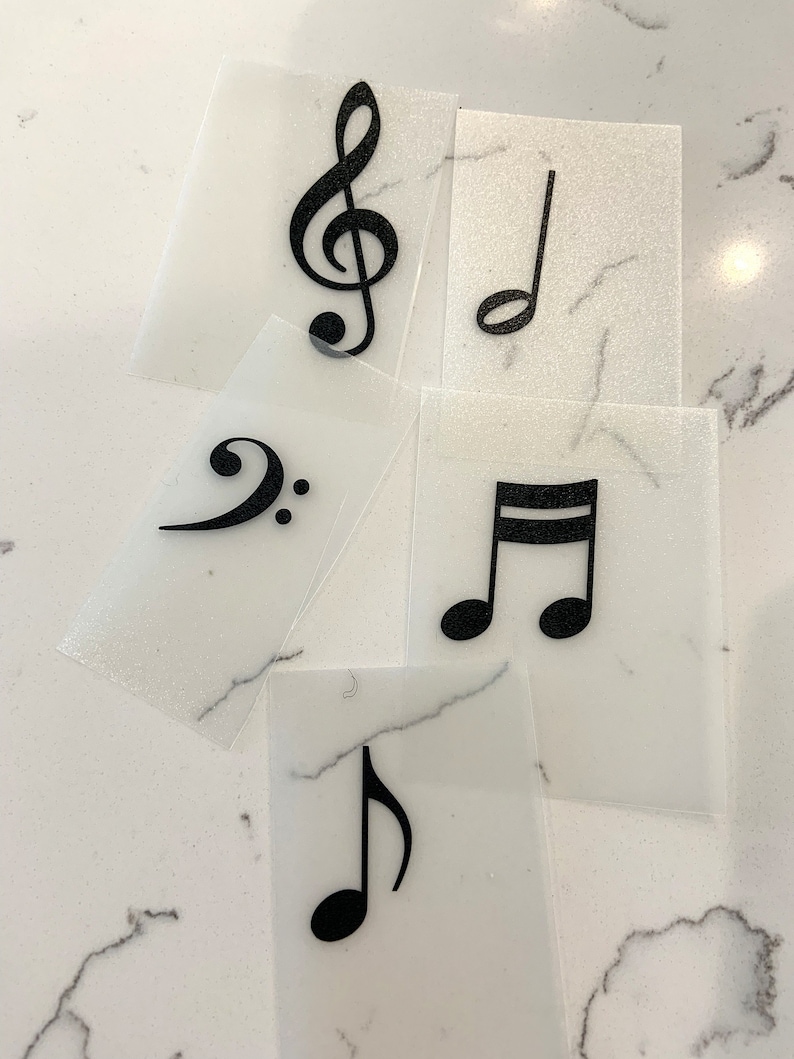 STICKER 1 Musical Note Sticker Half Note Eighth Note - Etsy