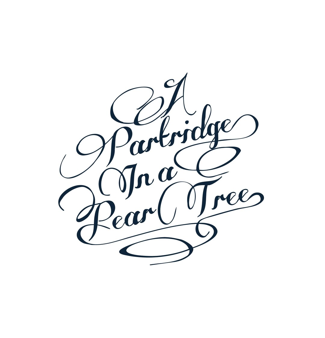 SVG CLIPART A Partridge in a Pear Tree | Merry Christmas | Christmas ...