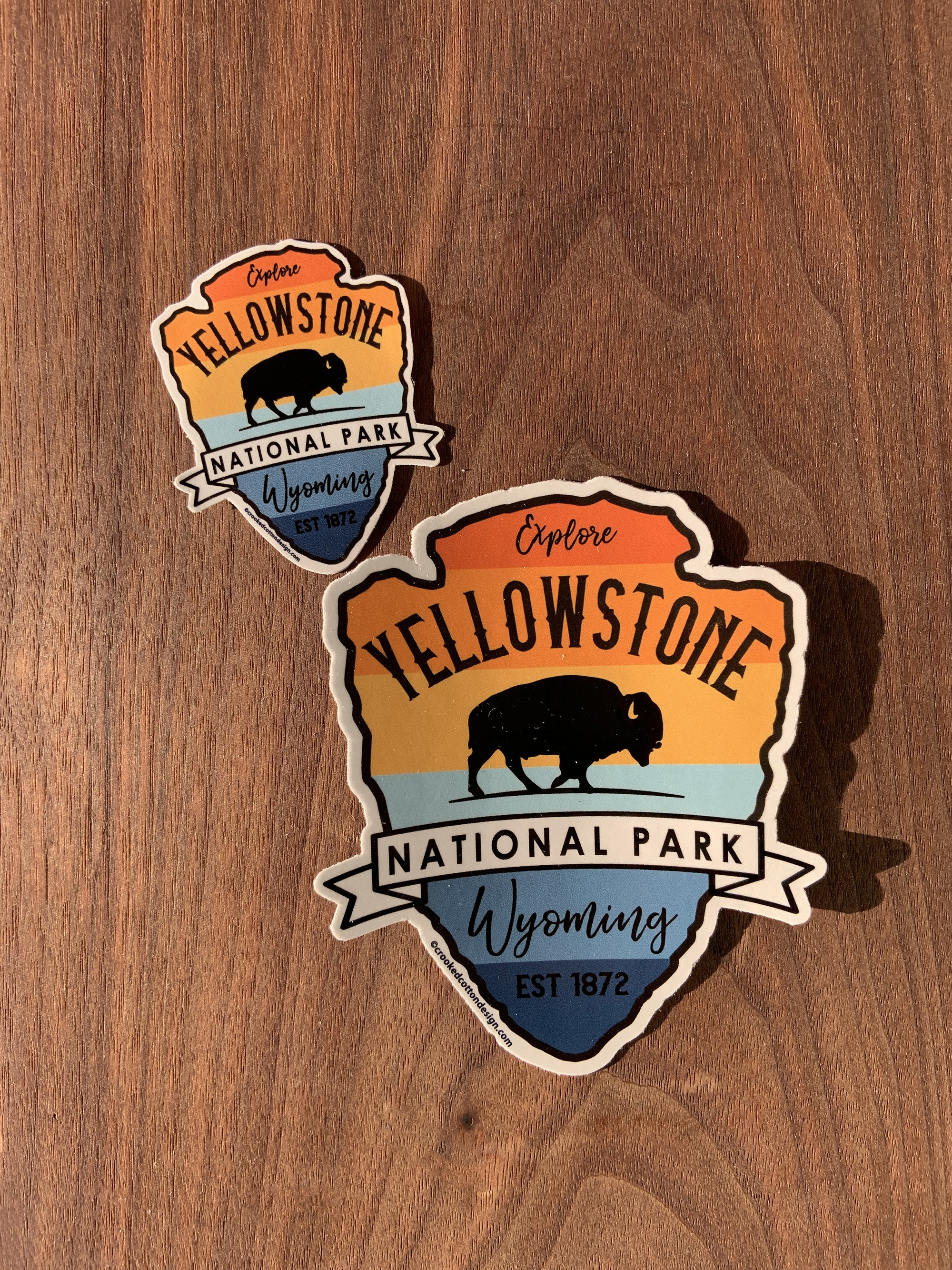 STICKER 1 Yellowstone National Park Wyoming Bison - Etsy