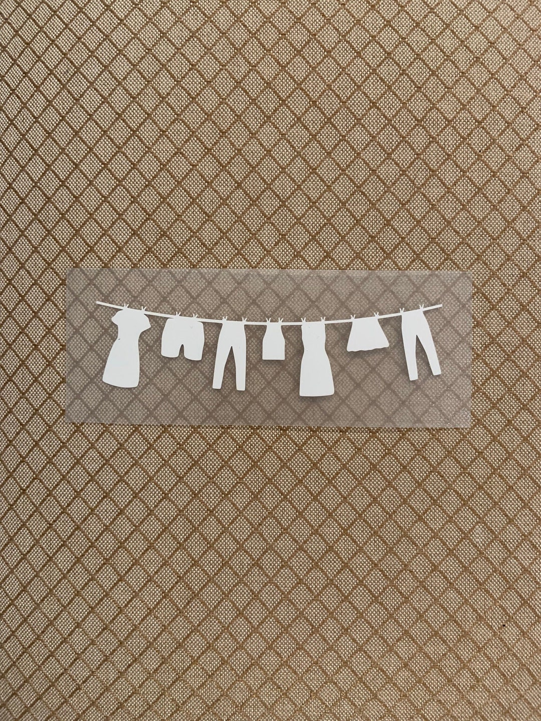 STICKER Laundry Clothes Line | Waterproof | 4"w X 1.25"t | FREE ...