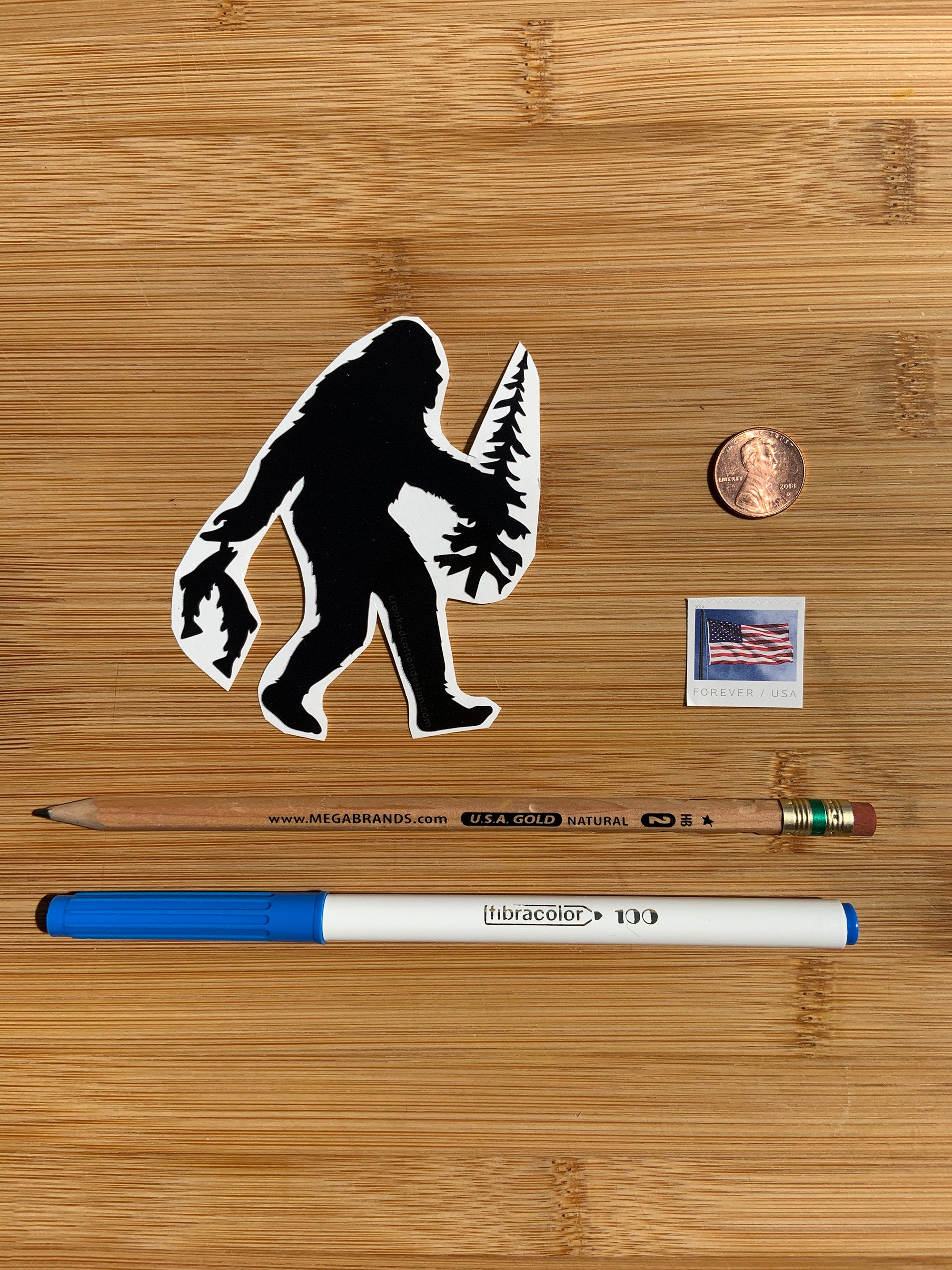 STICKER Yeti Sasquatch Big Foot 6t white or | Etsy
