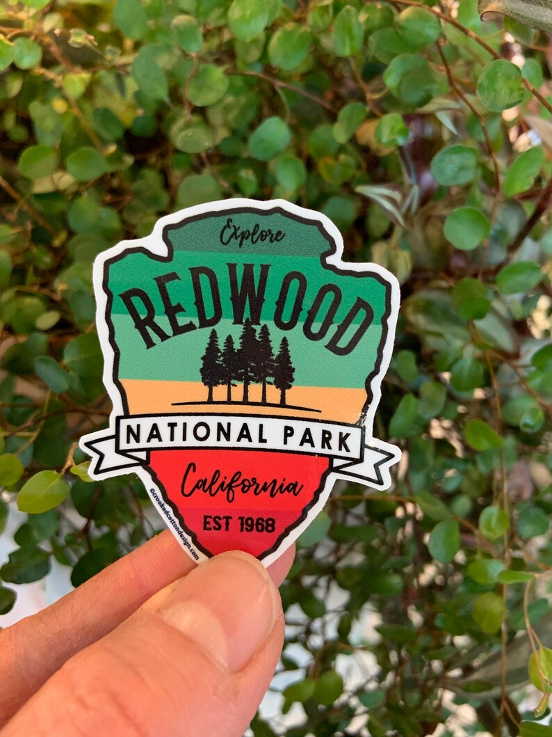 STICKER 1 Redwood National Park | California | Redwood Trees Forest ...