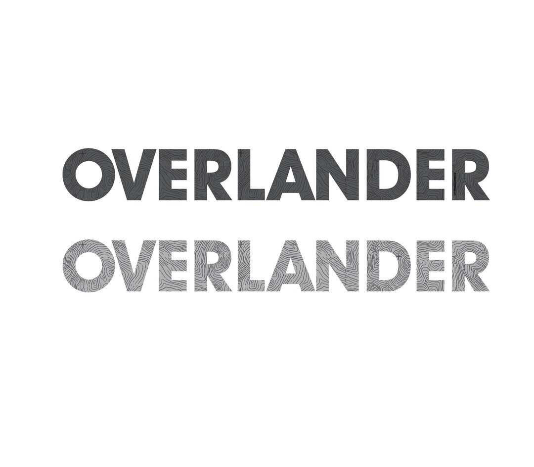 STICKER 24" Topography Overlander | Tailgate Decal Sticker | Waterproof ...