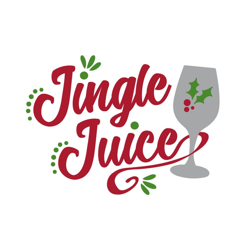 SVG CLIPART Jingle Juice Merry Christmas Cutting Machine | Etsy