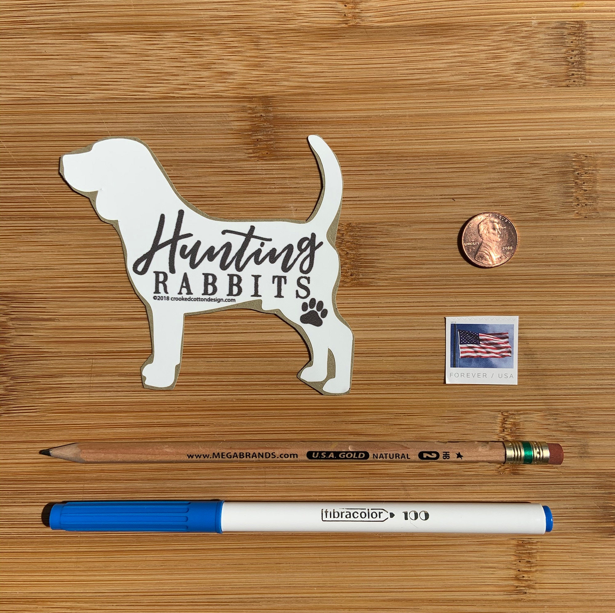 STICKER Beagle Hunting Rabbits Waterproof 4w X - Etsy