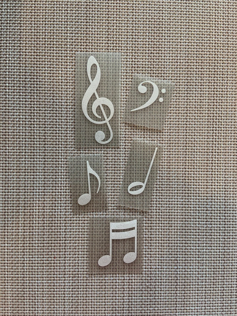 STICKER 1 Musical Note Sticker Half Note Eighth Note | Etsy