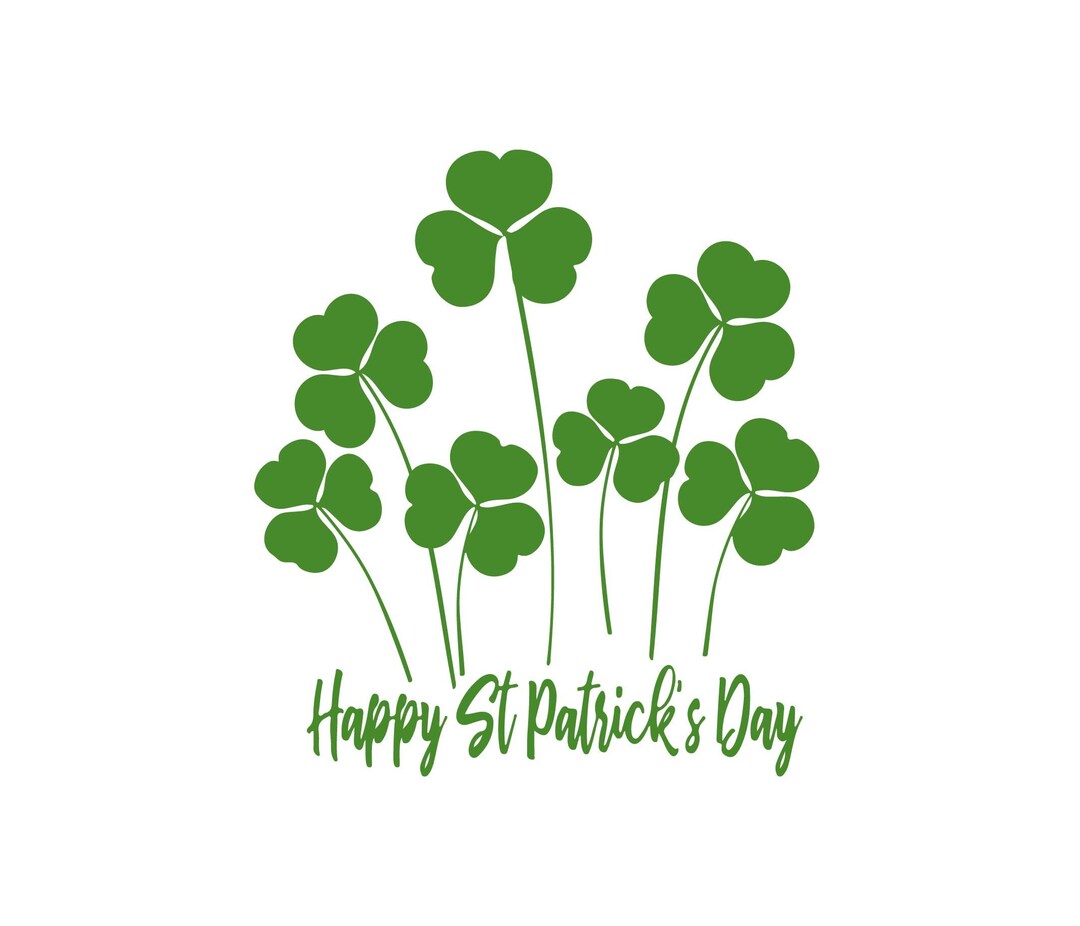 SVG CLIPART Happy St. Patrick's Day | Cutting Machine Art | Instant ...