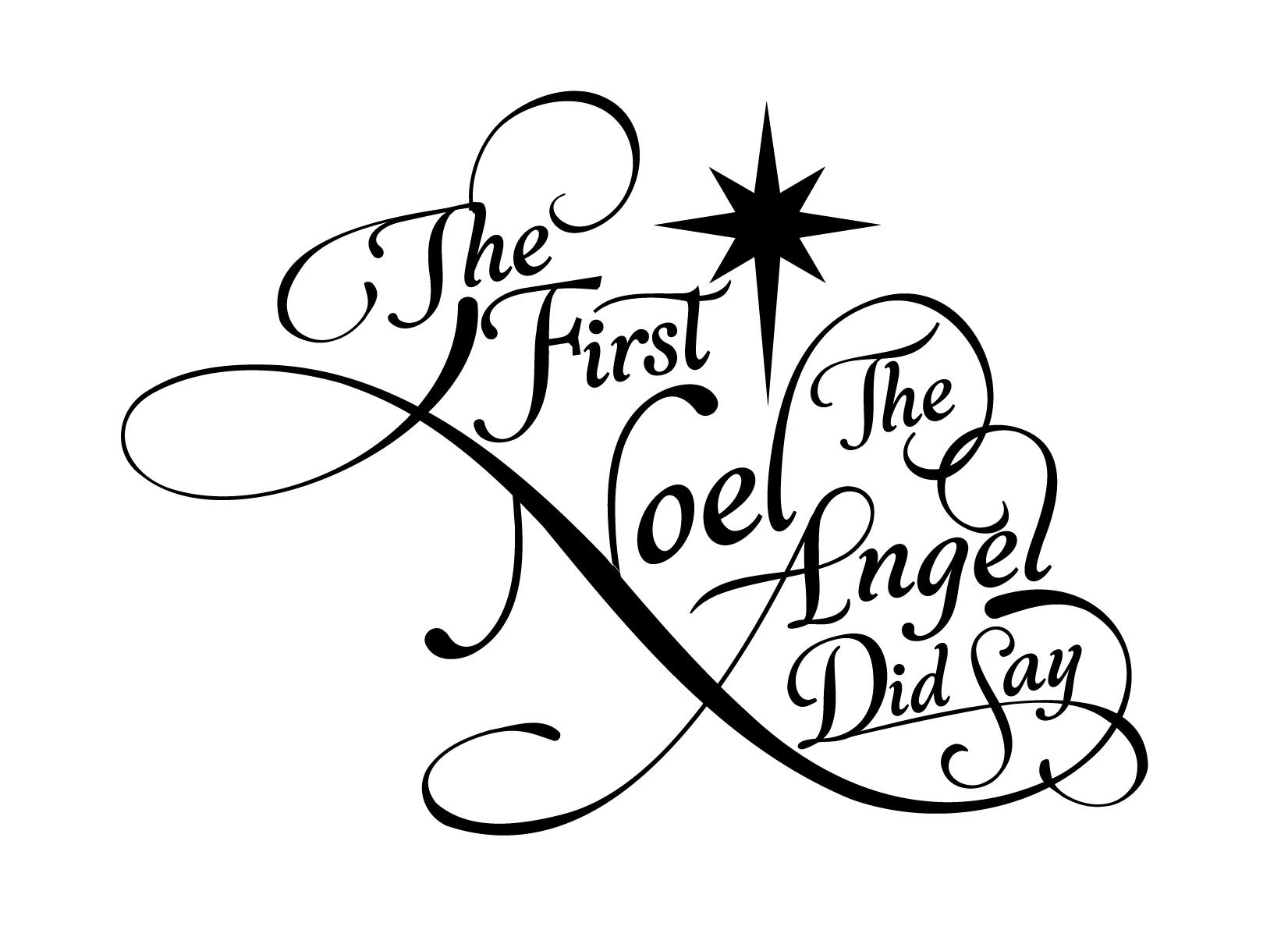 SVG CLIPART the First Noel the Angel Did Say | Christmas SVG | Cutting ...