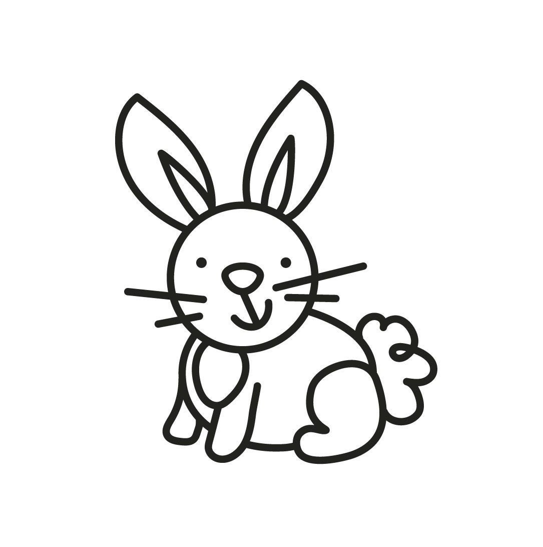 SVG CLIPART Cute Simple Bunny Rabbit Cutting Machine Art - Etsy Australia