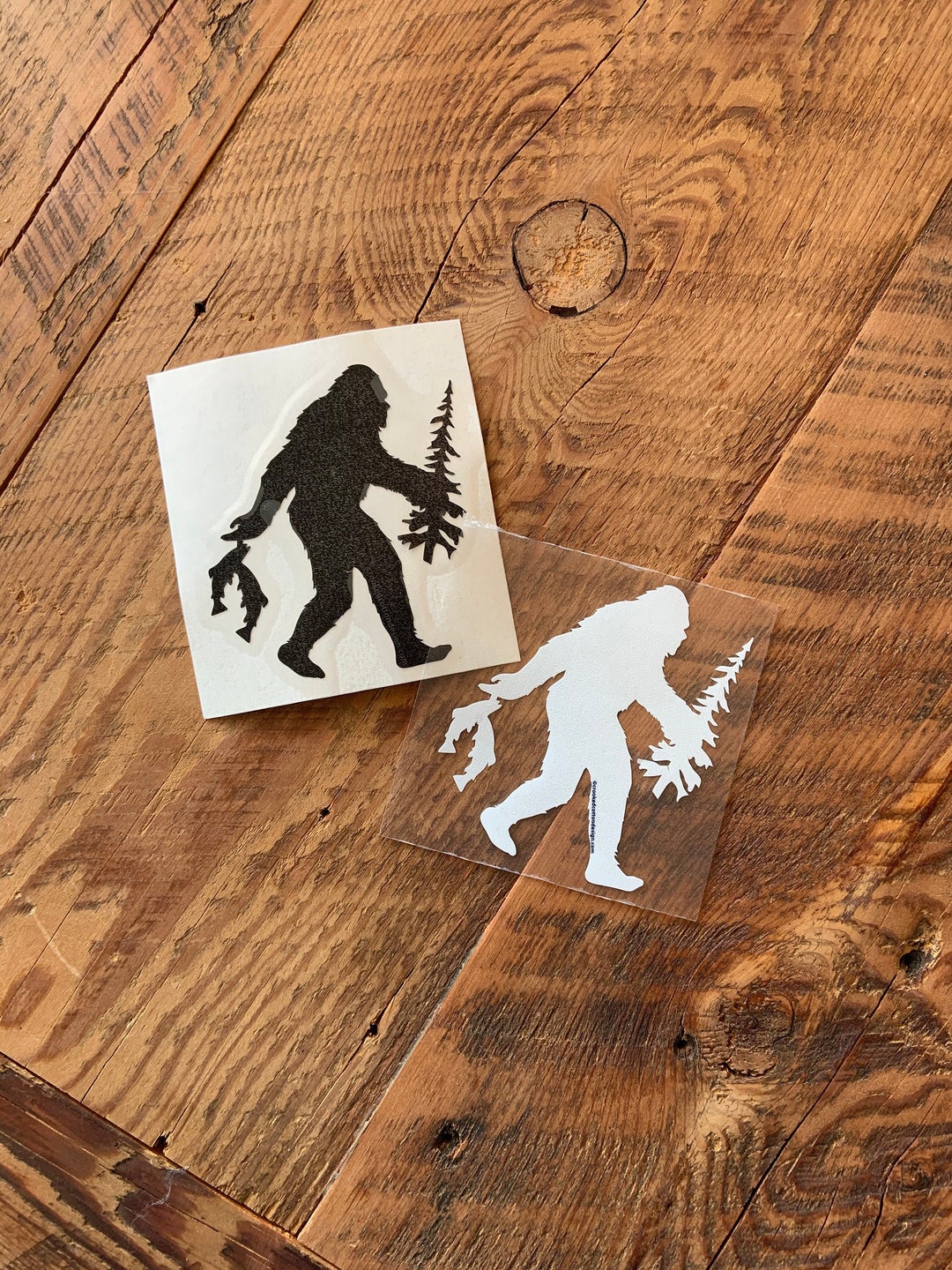 STICKER Yeti | Sasquatch | Big Foot | 6"t (white) or 3.5"t (black or ...