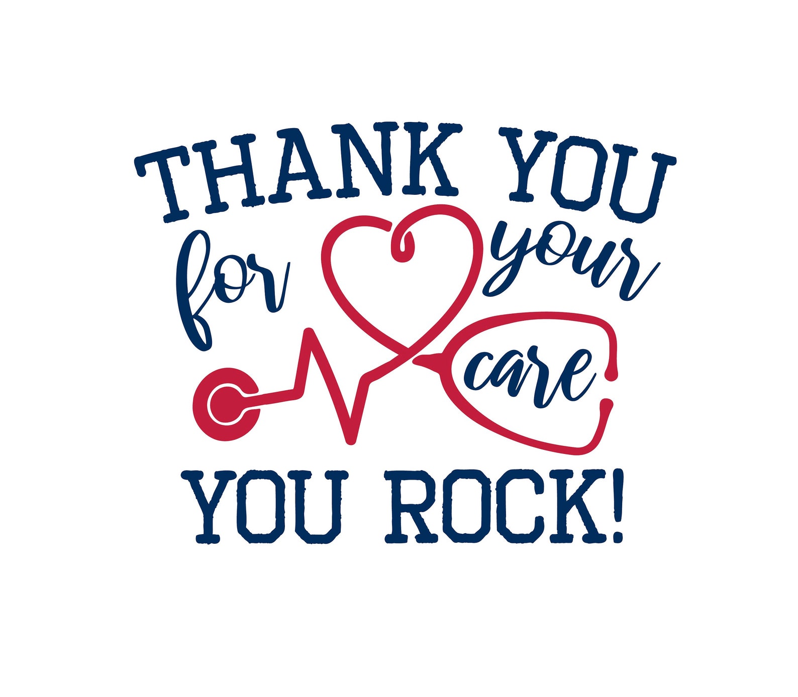 SVG CLIPART Thank You for Your Care | Health Care Worker | Cutting ...