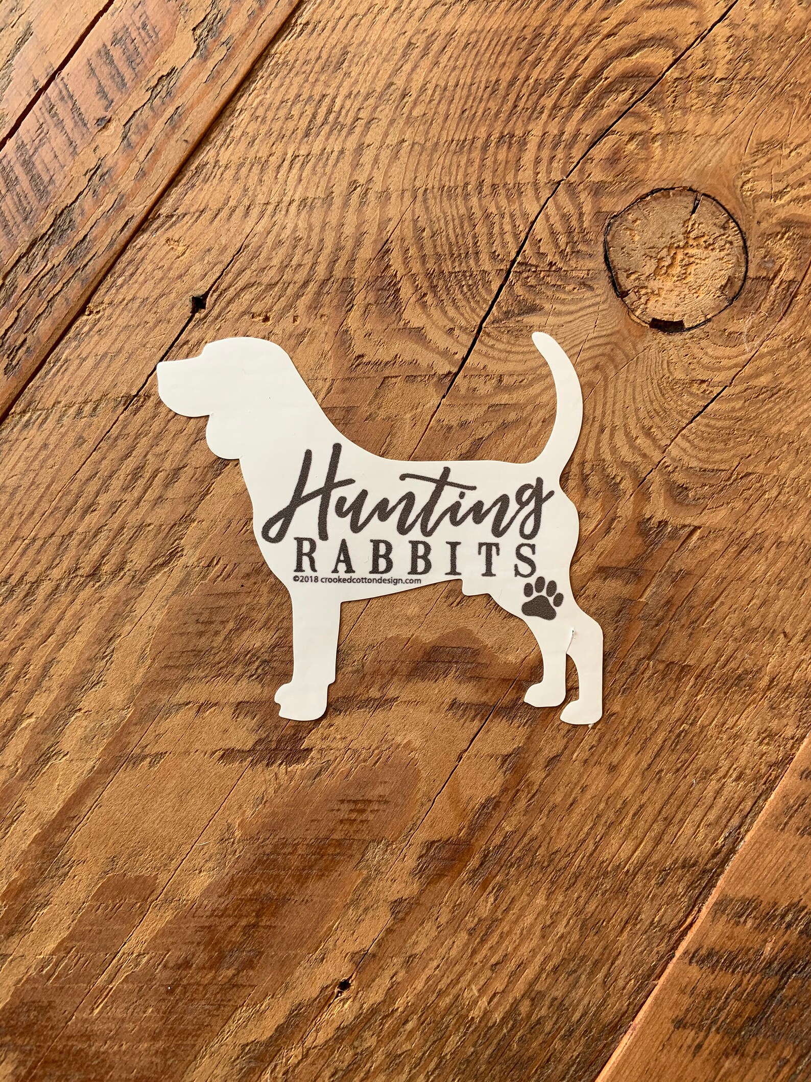 STICKER Beagle Hunting Rabbits Waterproof 4w X - Etsy
