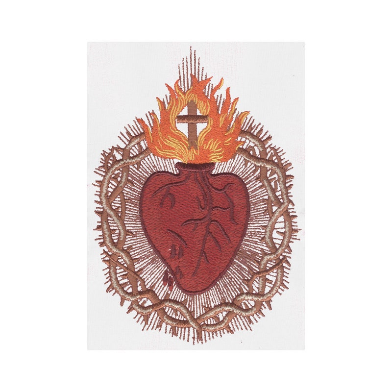 Sacred Heart Pattern - Etsy
