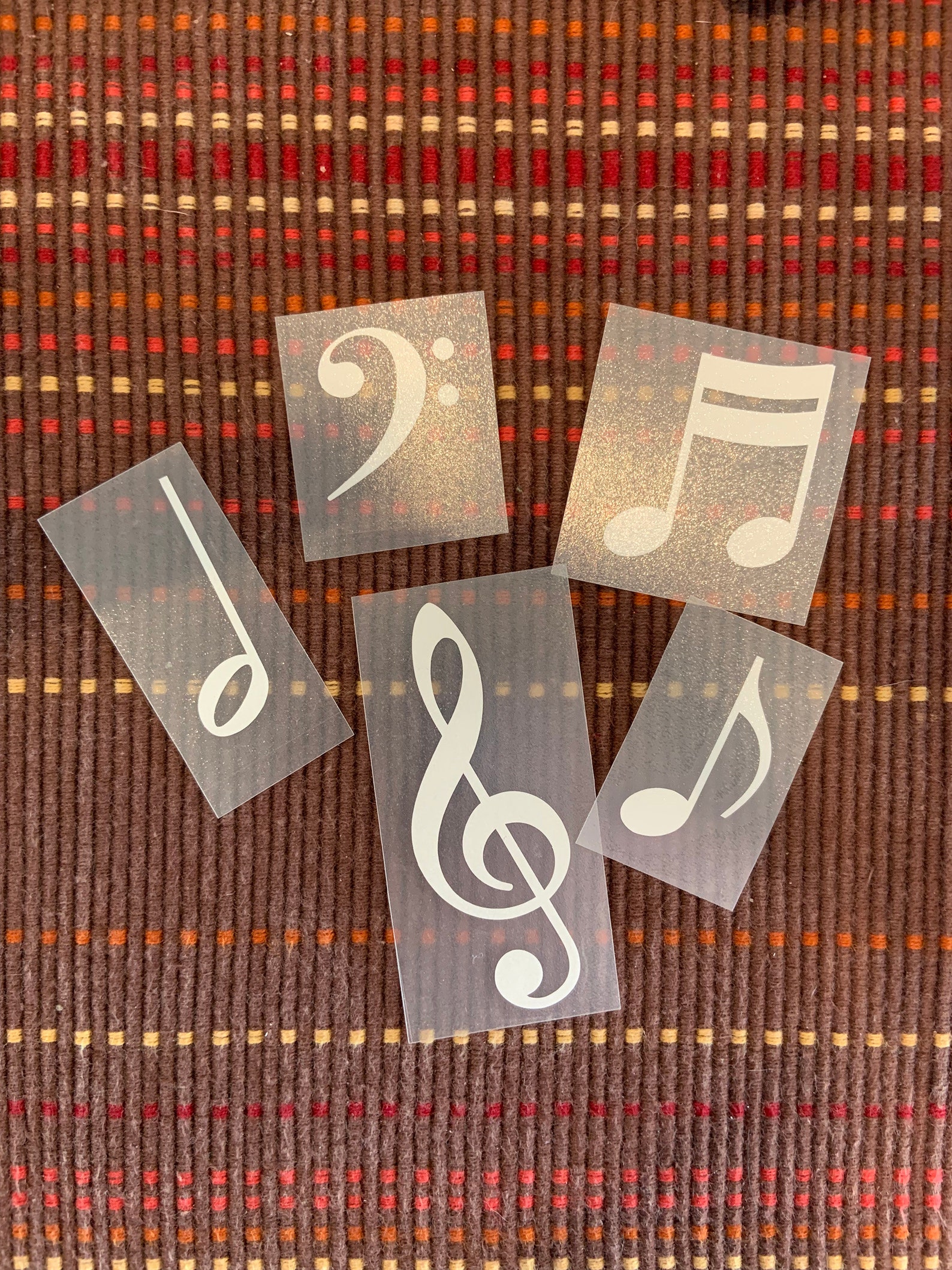 STICKER 1 Musical Note Sticker Half Note Eighth Note - Etsy