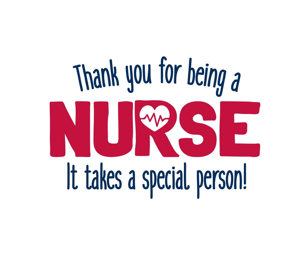 SVG CLIPART Thank You for Being a Nurse | Thank You for Your Care ...