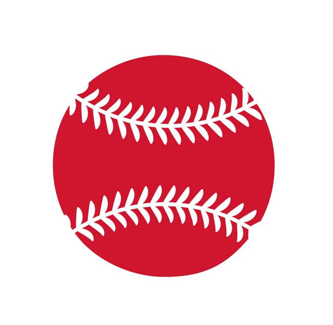 SVG CLIPART Solid Baseball or Fastpitch or Softball | Stitches Laces ...