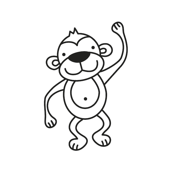 Price Tag Black And White Clipart Monkey