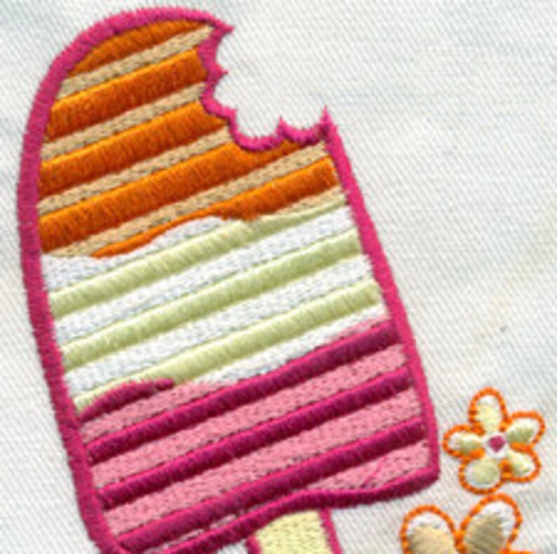 EMBROIDERY Popsicle Design Instant Digital Download - Etsy