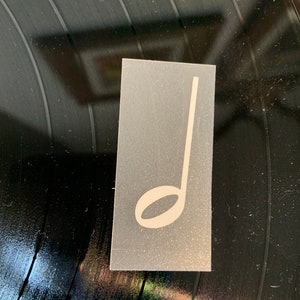 STICKER 1 Musical Note Sticker | Half Note, Eighth Note, Beamed Note ...