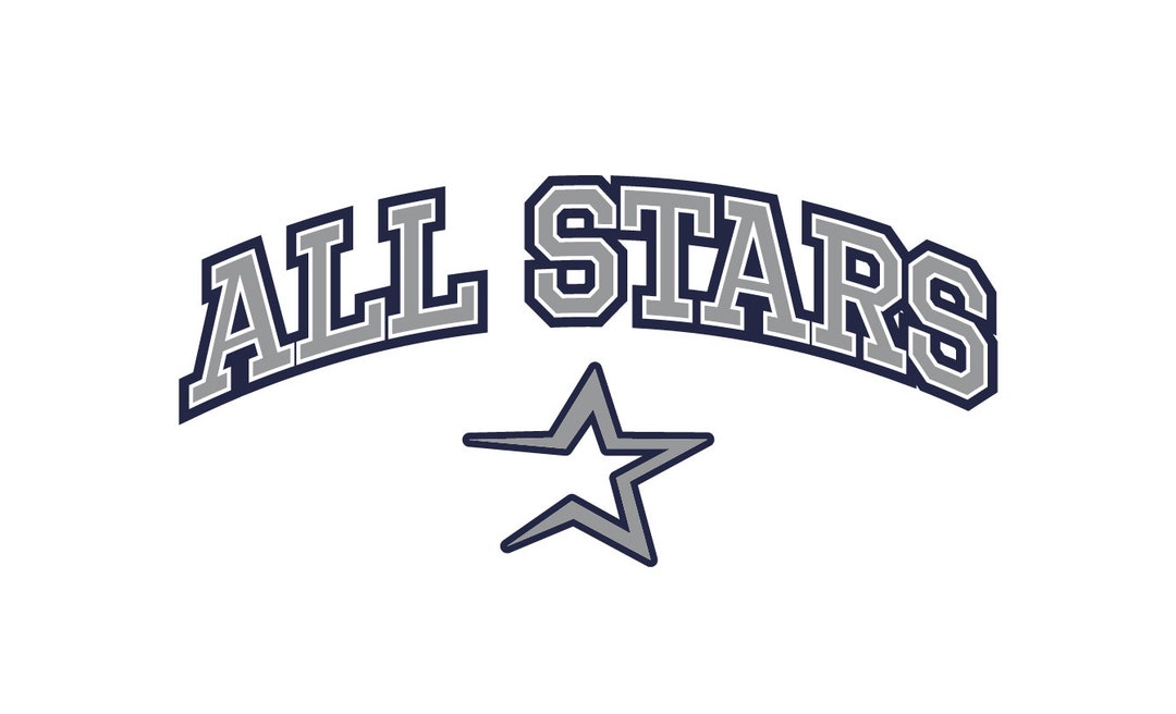 SVG CLIPART All Stars Arched Baseball | Fastpitch | Softball | Cutting ...