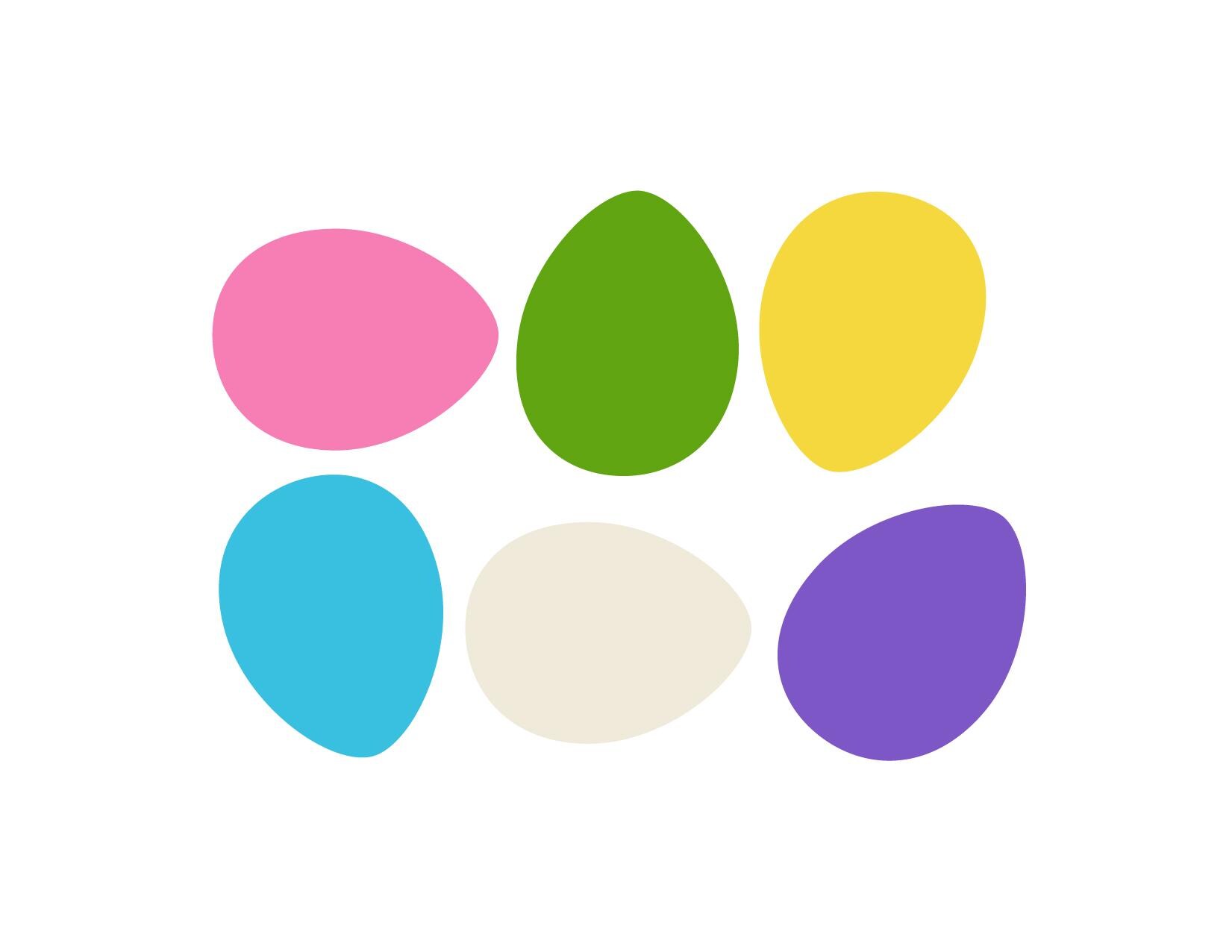 SVG CLIPART Easter Eggs Shapes | Happy Easter | Cutting Machine Art ...