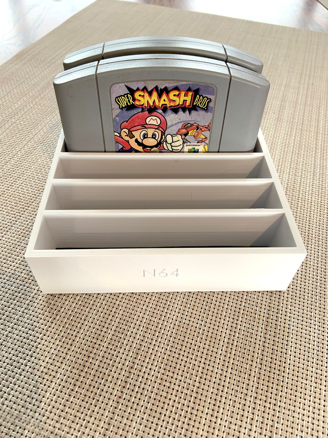 3D PRINT Nintendo 64 3D Printed Cartridge Case 5 Cartridge Slots Foam ...