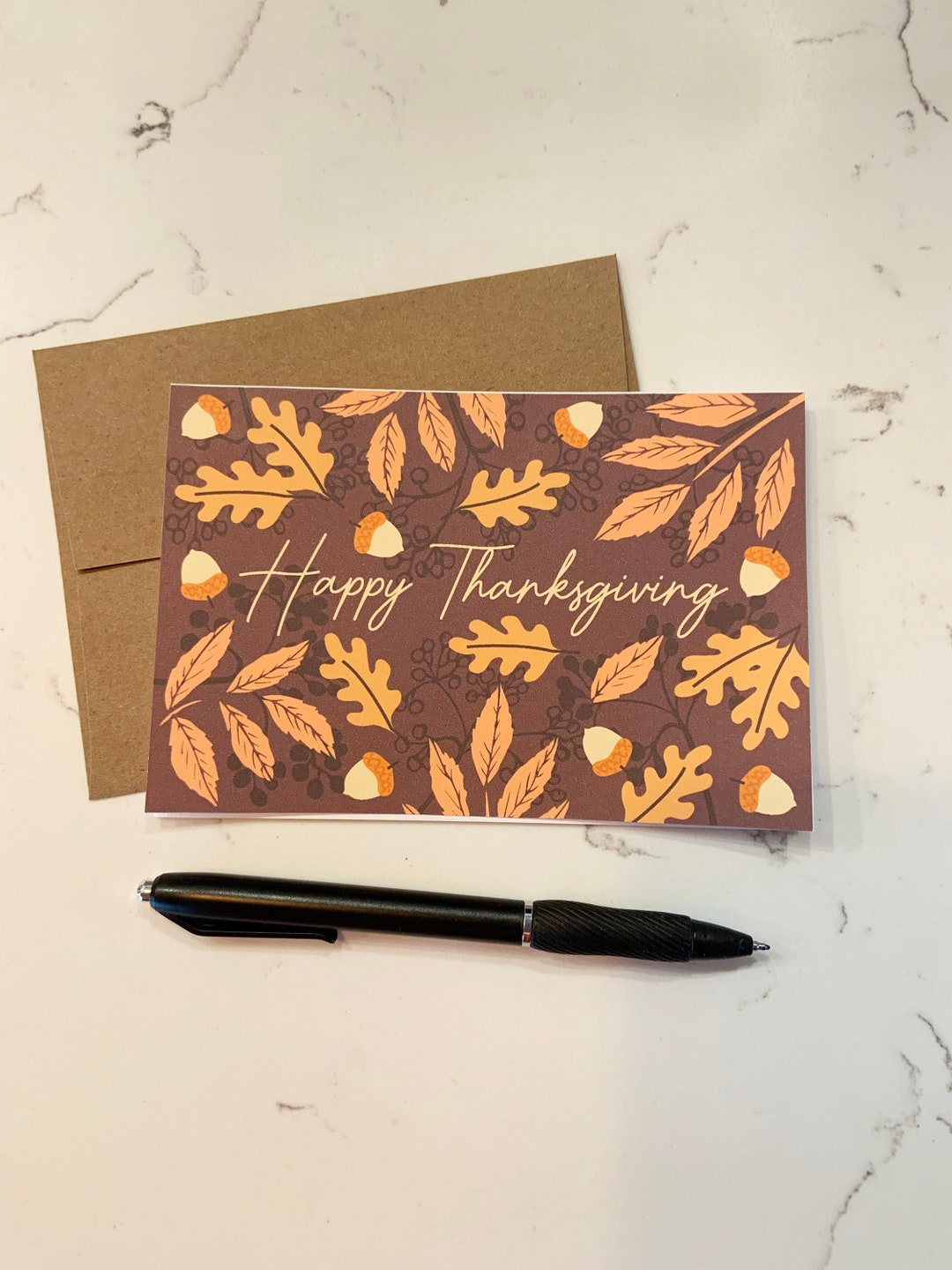 BLANK GREETING CARD Printable Thanksgiving Card | Happy Thanksgiving ...