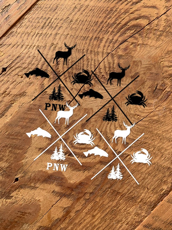 STICKER 1 Outdoor Adventure Ocean State Cross Icons Deer | Etsy
