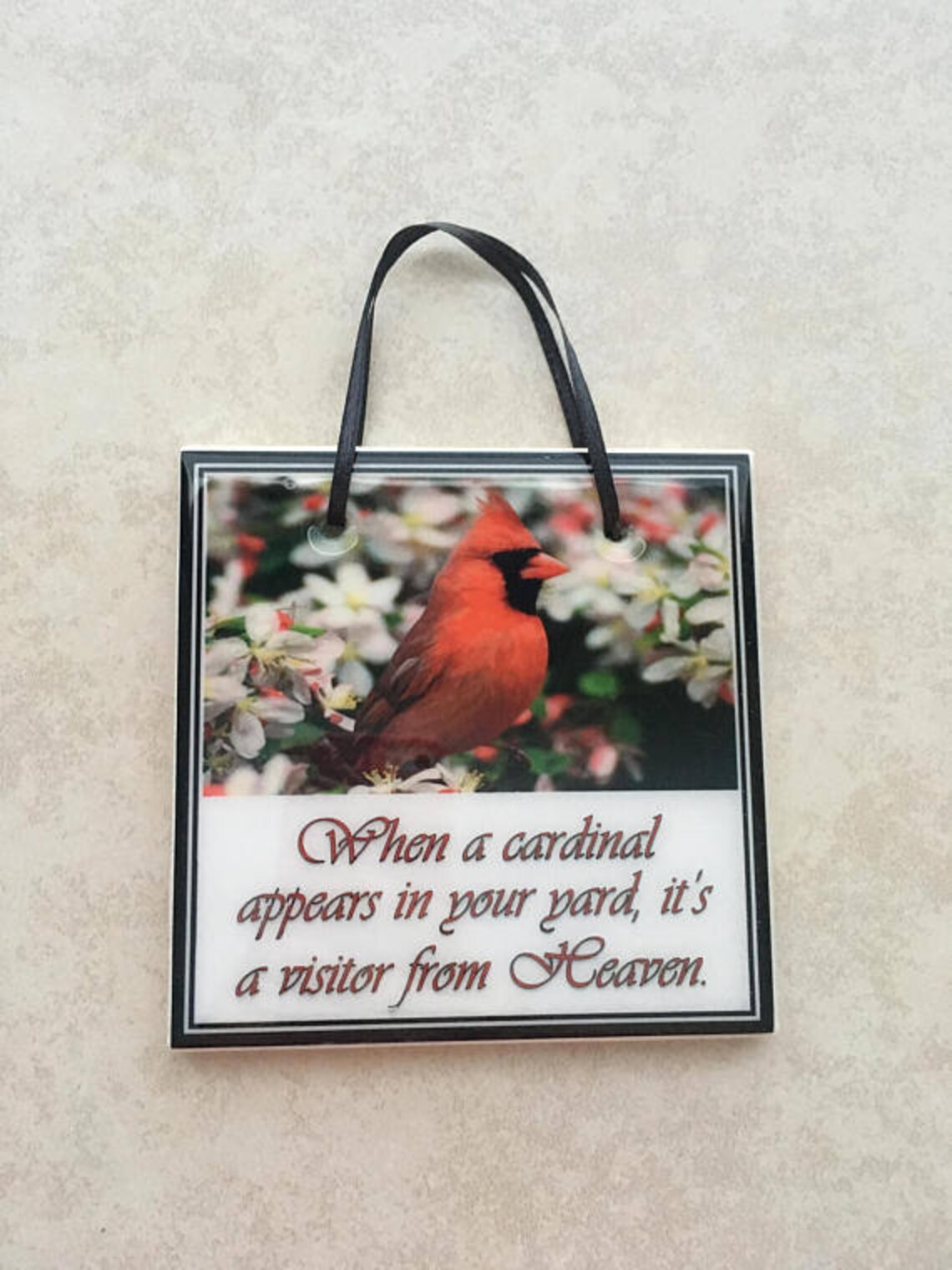 Cardinal Heaven Quote Sign Memory Plaque Personalized Custom - Etsy