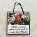 Cardinal Heaven Quote Sign Memory Plaque Personalized Custom - Etsy