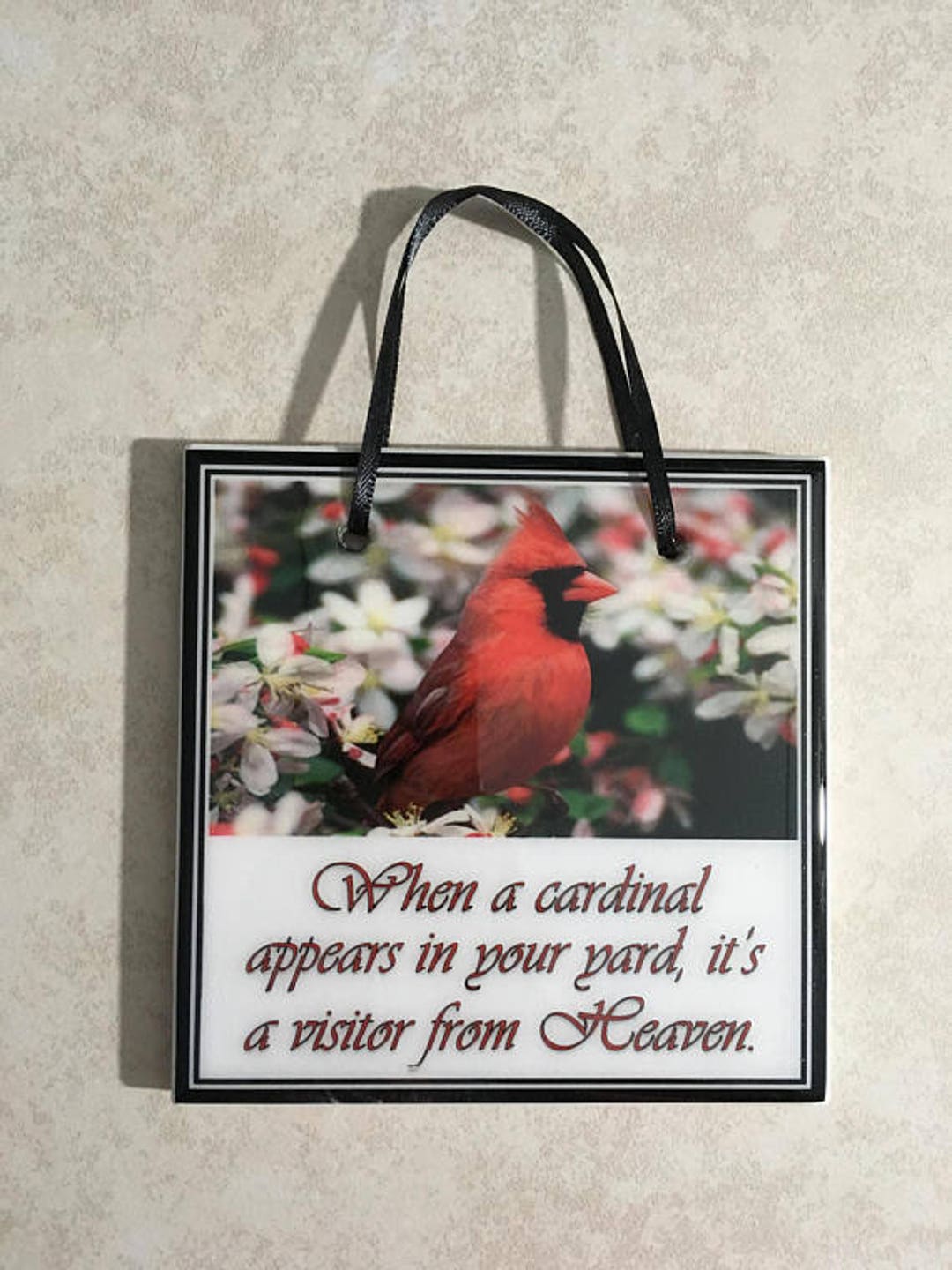 Cardinal Heaven Quote Sign Memory Plaque Personalized Custom - Etsy
