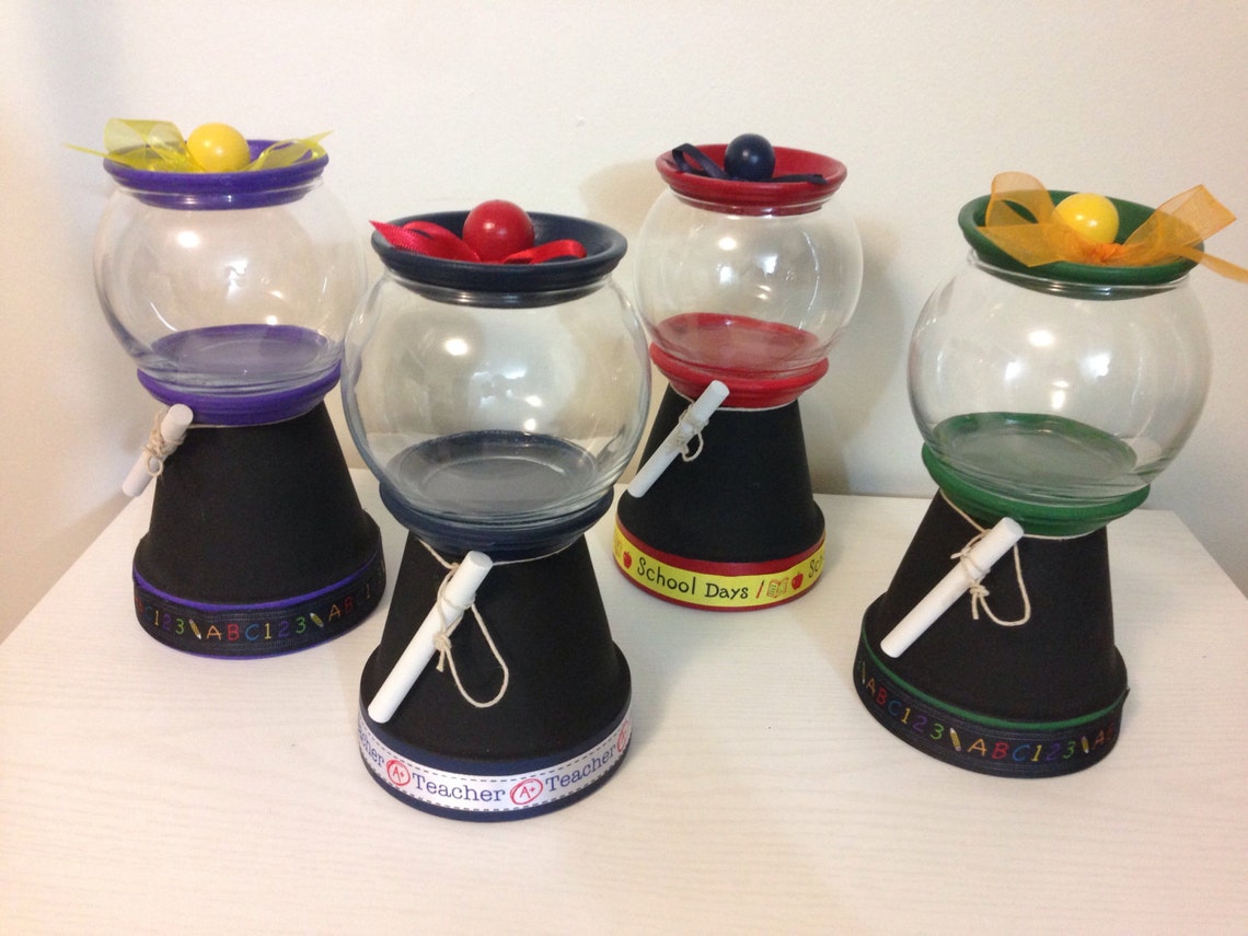 Teacher Appreciation Gift Candy Jar Chalkboard Personalized - Etsy