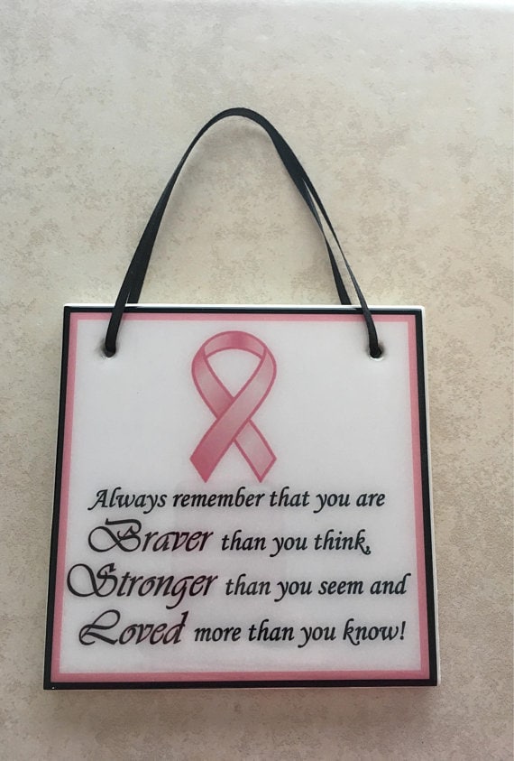 Breast Cancer Gift Cancer Survivor Plaque Quote Hanging Tile | Etsy