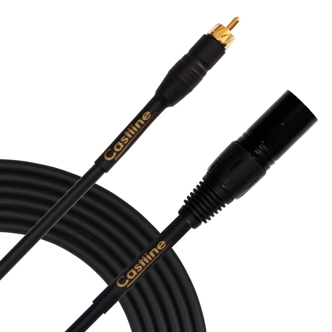Castline Gold RCA to XLR Male Audio Patch Cable Mogami 2549 - Etsy