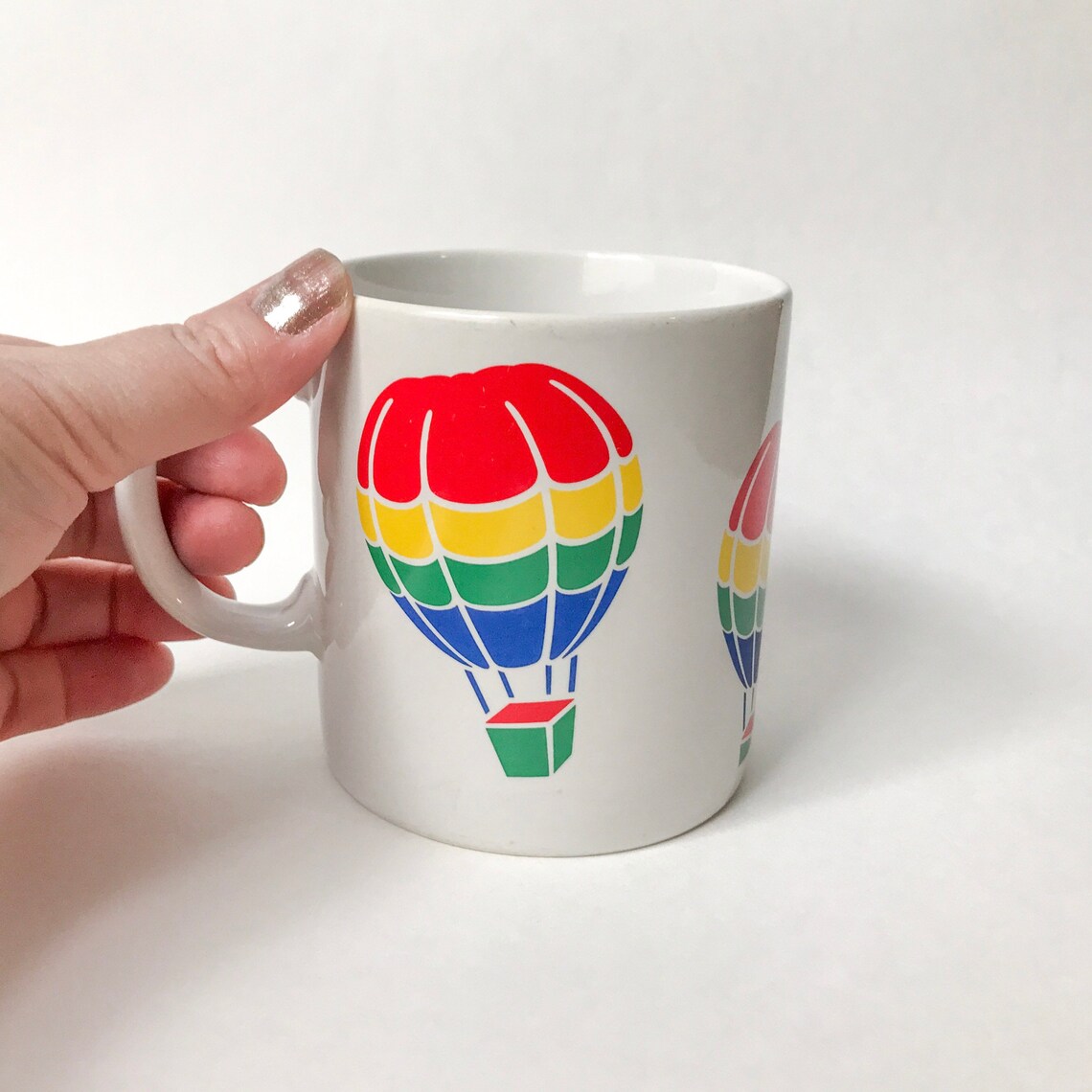 Rainbow Hot Air Balloon Mug // Vintage 1980s FTD Coffee Mug - Etsy