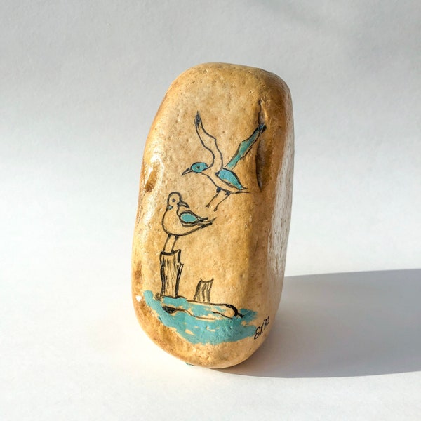 Ocean Painted Rock - Etsy