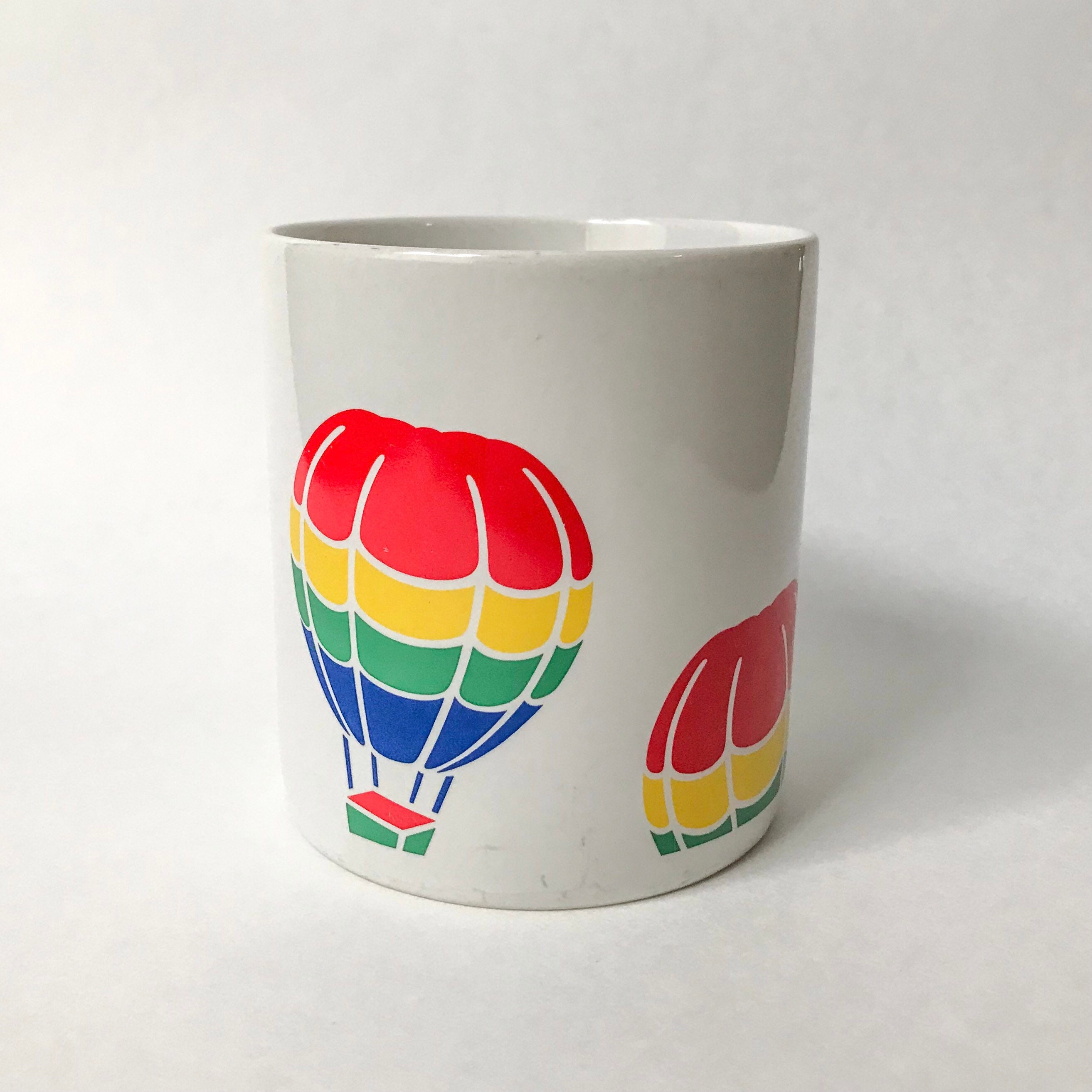 Rainbow Hot Air Balloon Mug // Vintage 1980s FTD Coffee Mug - Etsy