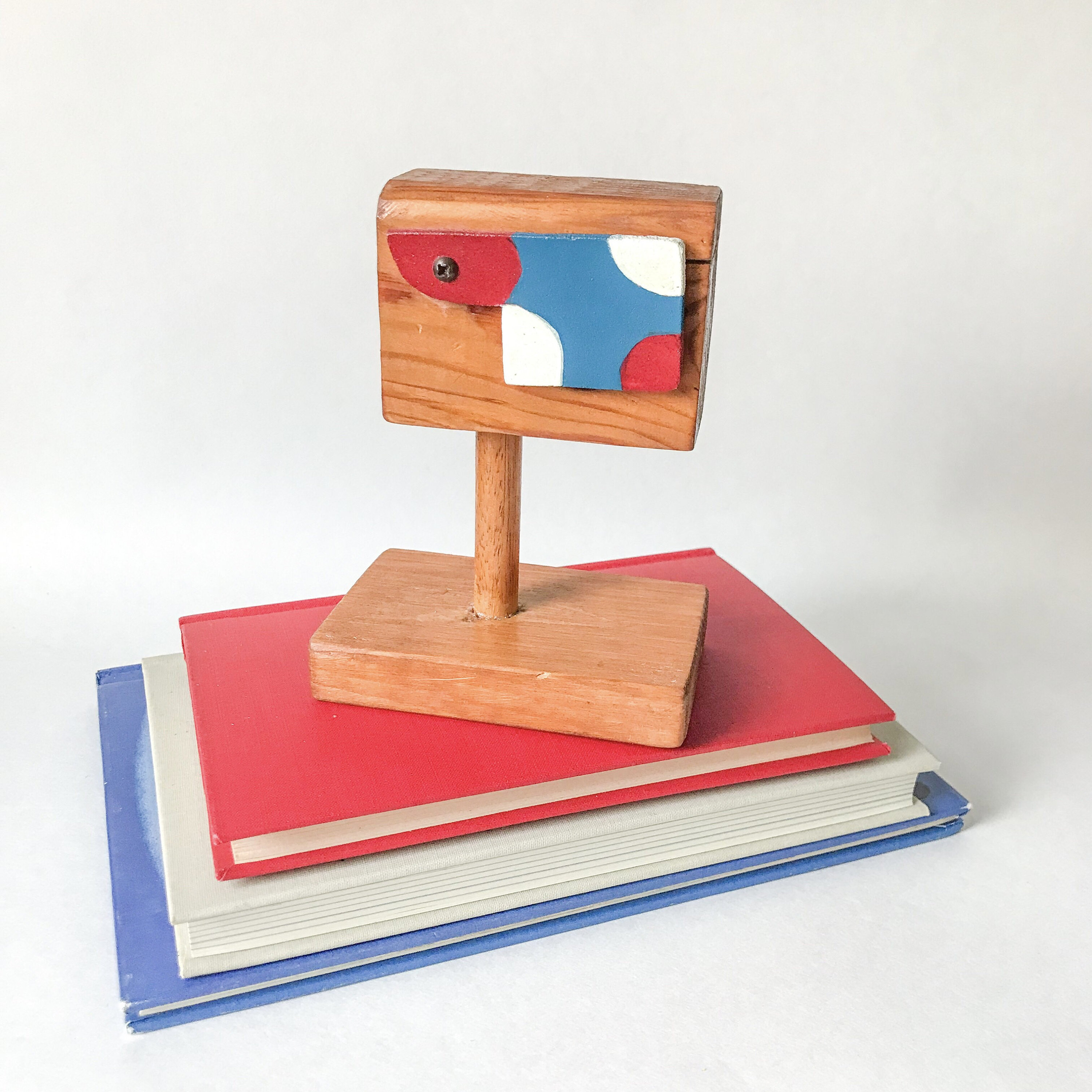 Handmade Mailbox-shaped Postage Stamp Dispenser // Desk & Office ...