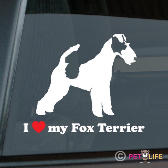 Visual Arts Fox Terrier vinyl sticker. Drawing & Drafting etna.com.pe