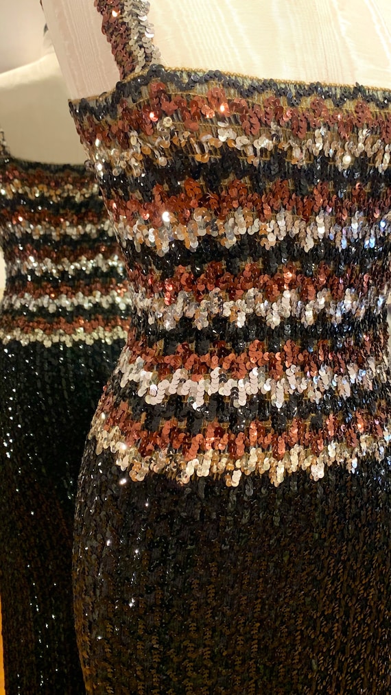 1970’s Sequin Vintage Couture Long Dress - Gem