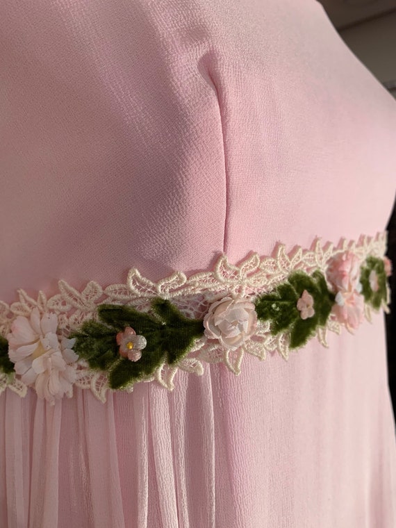 1960’s Pink Silk Flowy Maxi Dress - Gem