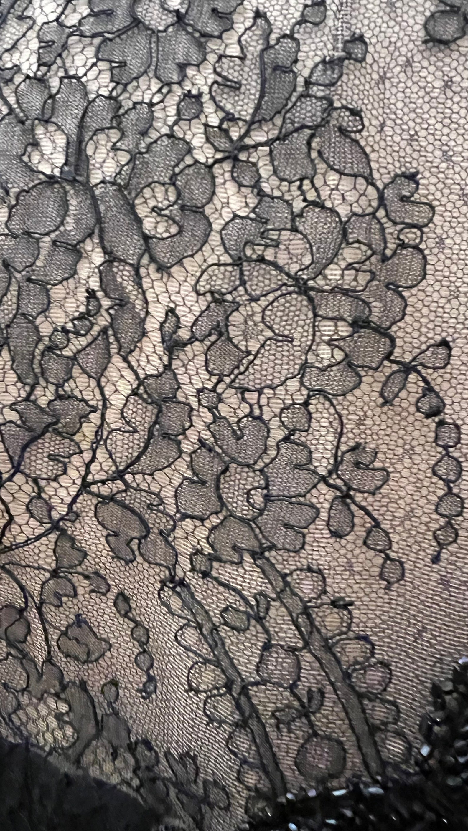 1930s Black Silk Chantilly Lace Art Deco Couture Top With Victorian Jet ...