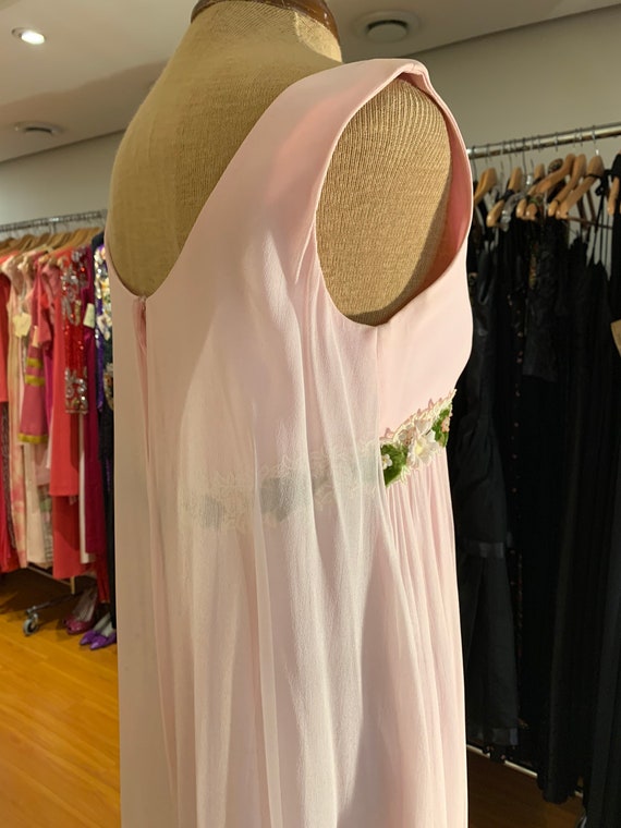 1960’s Pink Silk Flowy Maxi Dress - Gem