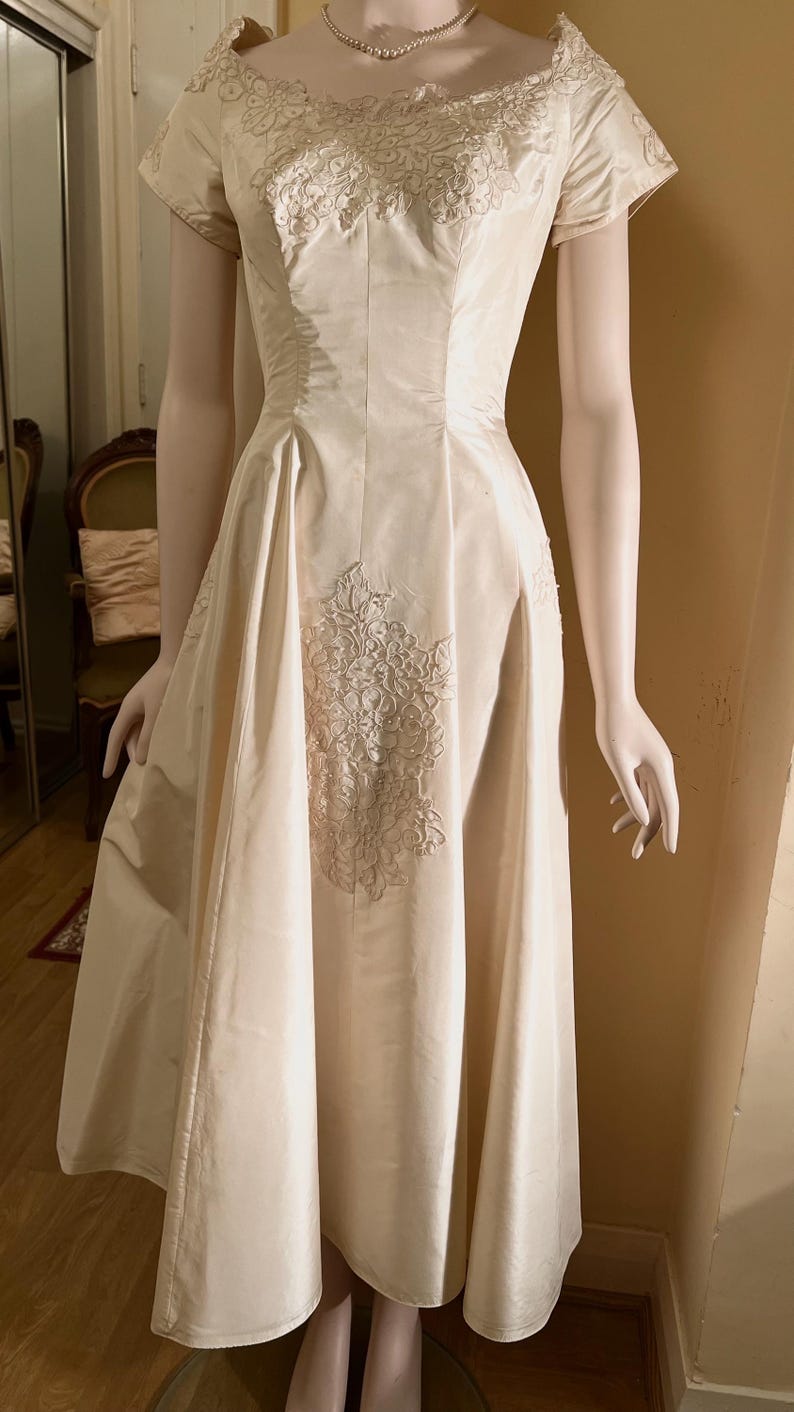 1950s From the Audrey Hepburn Collection Comes This Authentic Silk Peau ...