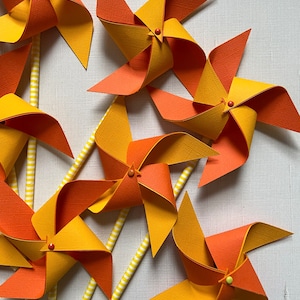 Orange and Yellow Spinning Pinwheels You Are My Sunshine First Year ...