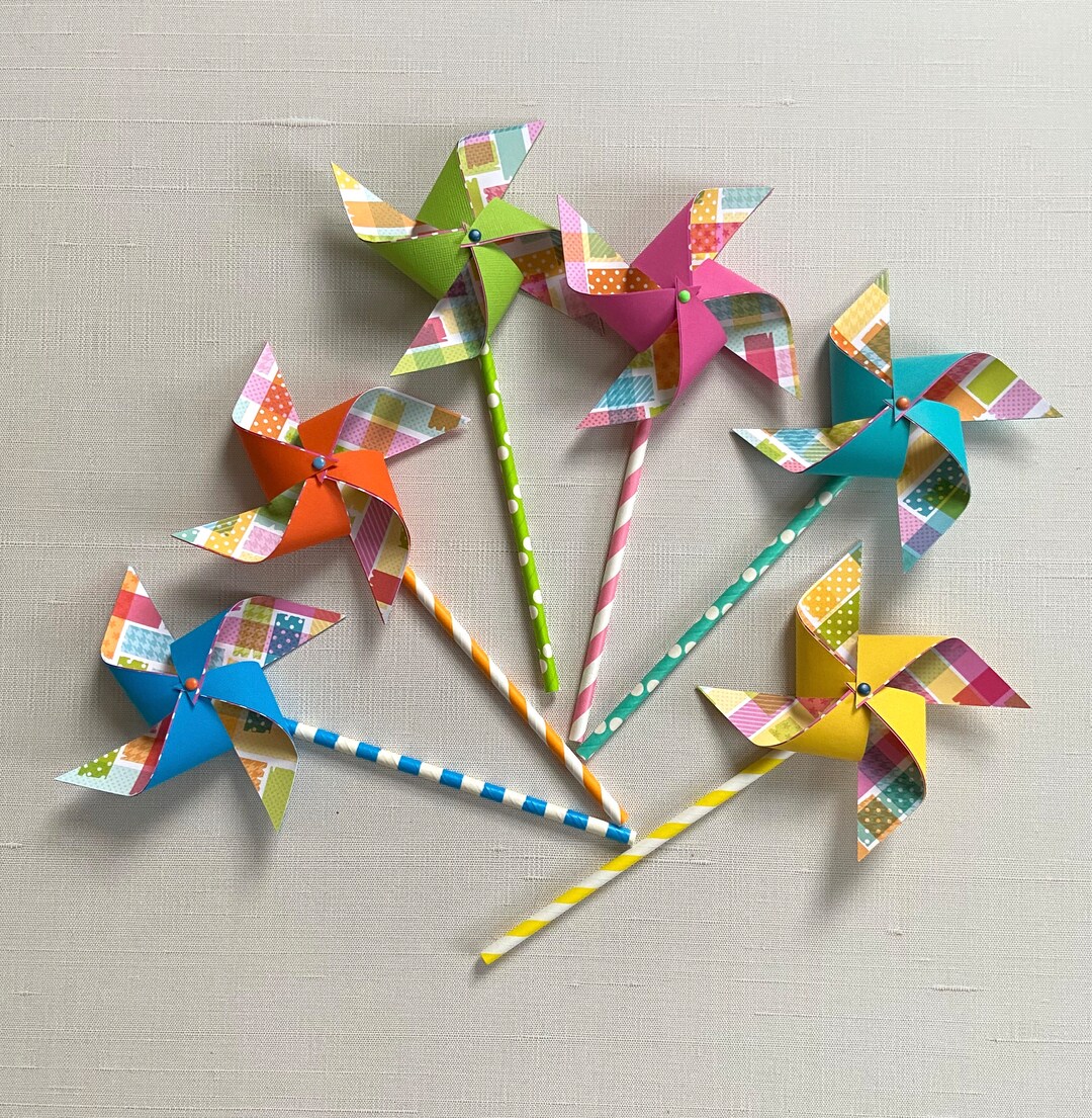 Washi Tape Spinning Pinwheels for Crafts Parties - Etsy