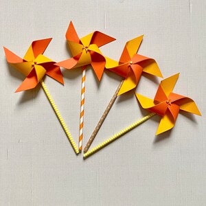 Orange and Yellow Spinning Pinwheels You Are My Sunshine First Year ...
